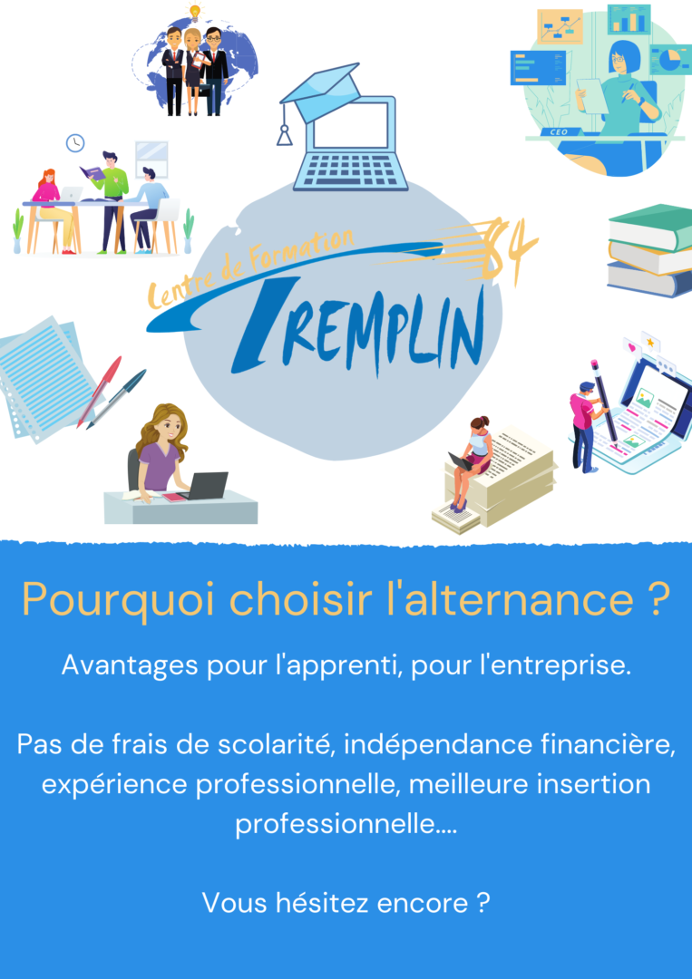 Pourquoi choisir l'alternance ? - CFA Grand Avignon Tremplin 84